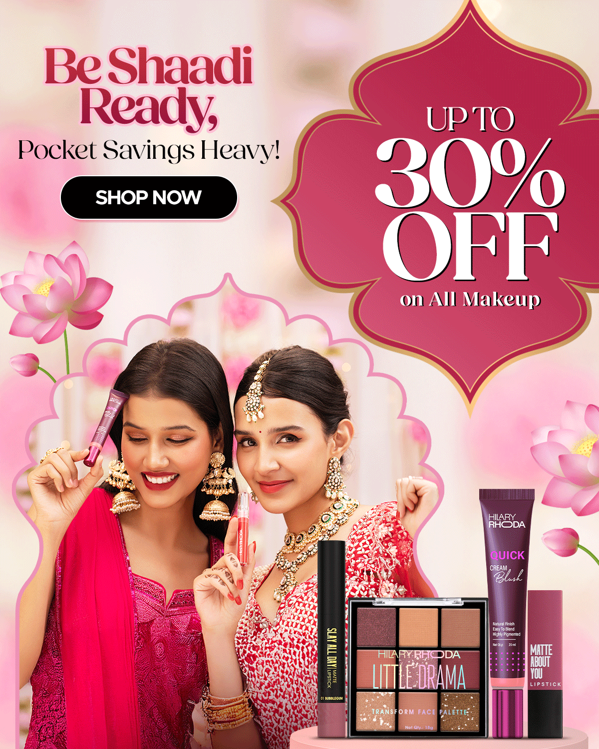 Buy premium quality Makeup products at best price - Hilary Rhoda